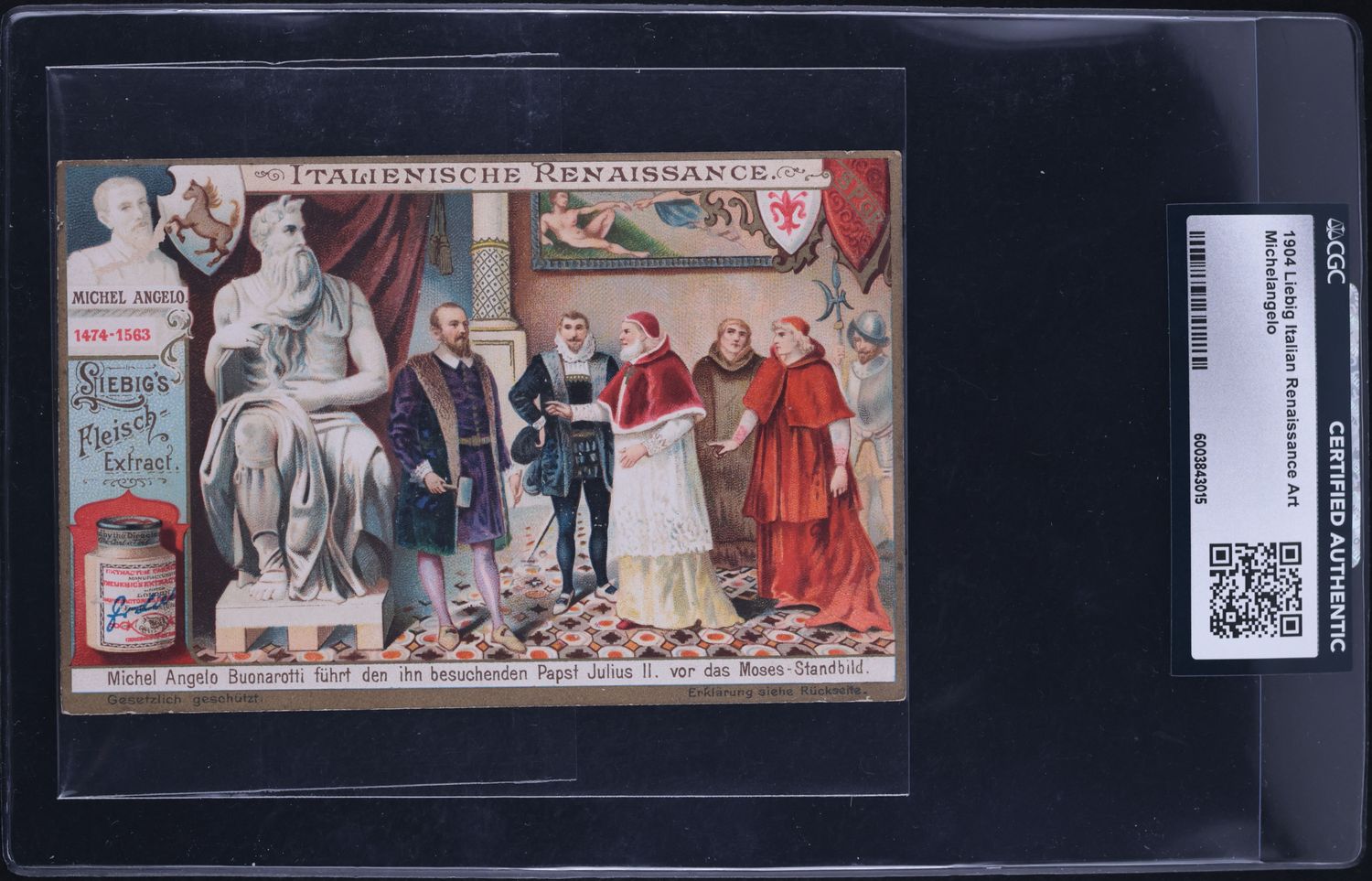 1904 Liebig Italian Renaissance Art Michelangelo CGC AUTH on Fanatics ...