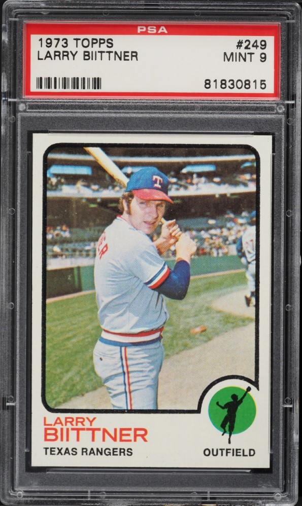 1973 Topps Larry Biittner #249 PSA 9 MINT on Fanatics Collect