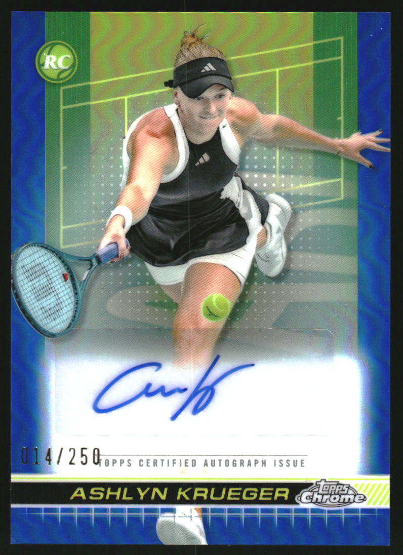 2024 Topps Chrome Tennis Autographs I Blue Refractors Ashlyn Krueger ...
