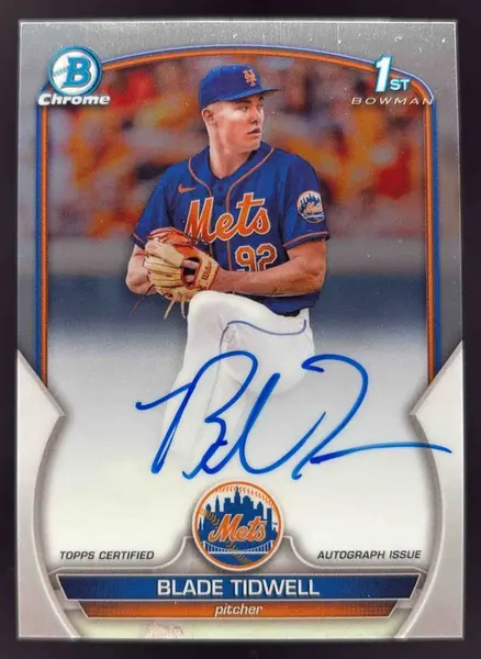 2023 Bowman Chrome Chrome Autographs #CPA-BT Blade Tidwell RC Auto on Fanatics Collect