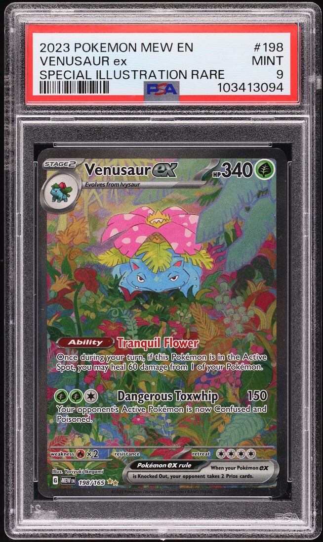2023 Pokemon Scarlet & Violet 151 SIR Venusaur ex #198 PSA 9 MINT on ...