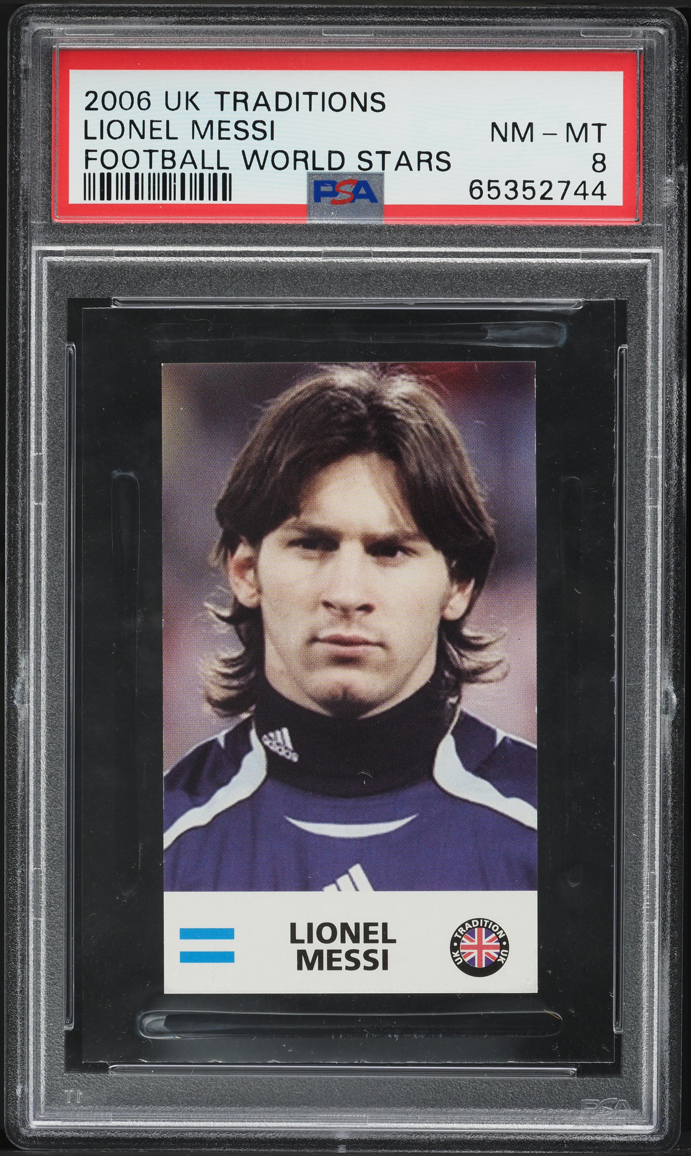 2006 UK Traditions Football World Stars Lionel Messi PSA 8 NM-MT on ...