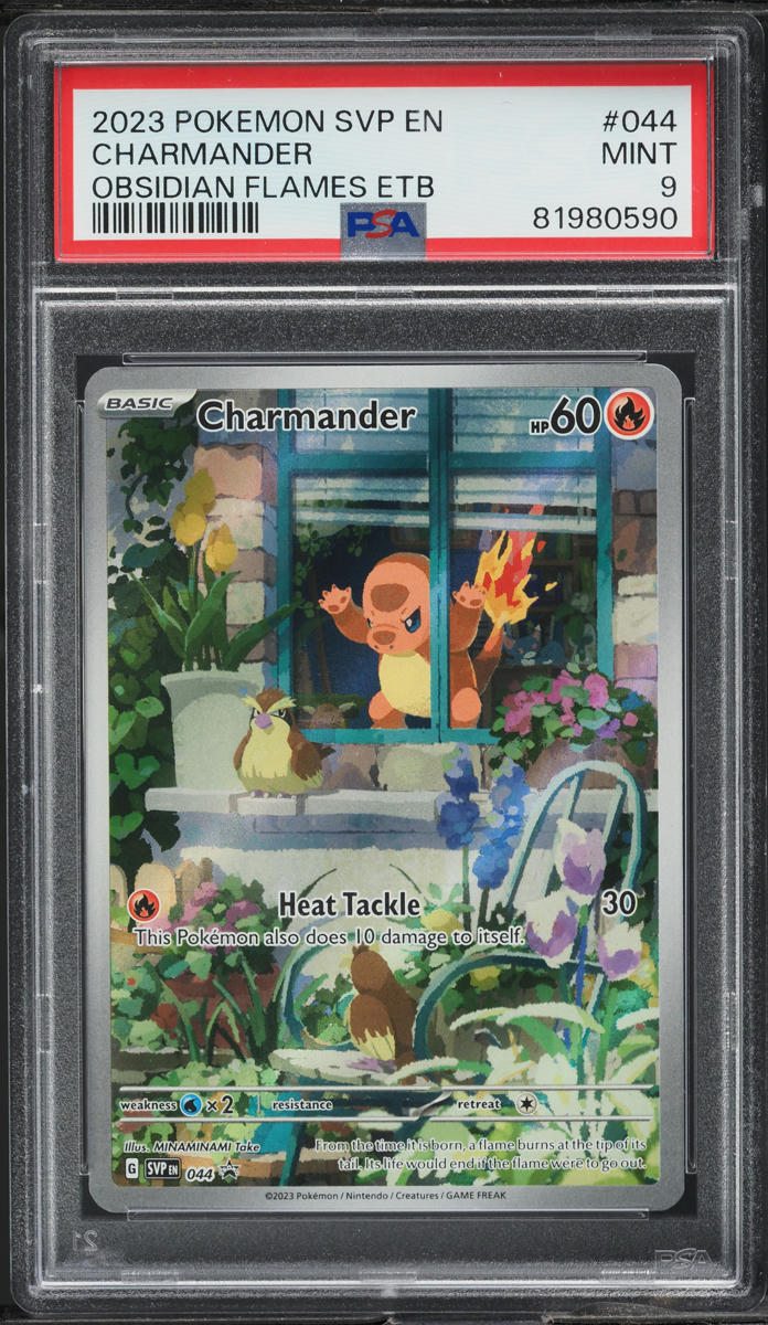 2023 Pokemon SV Promo Obsidian Flames ETB Charmander #44 PSA 9 MINT on ...