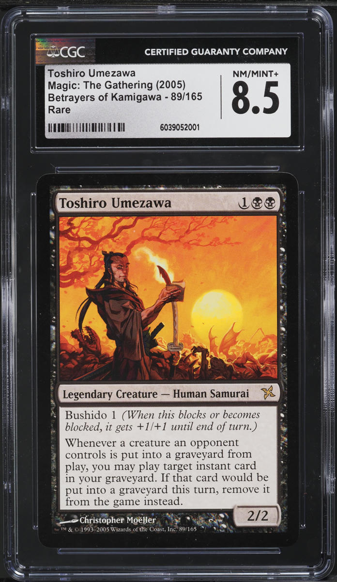 2005 Magic The Gathering MTG Betrayers Of Kamigawa Toshiro Umezawa #89 CGC 8.5 on Fanatics Collect