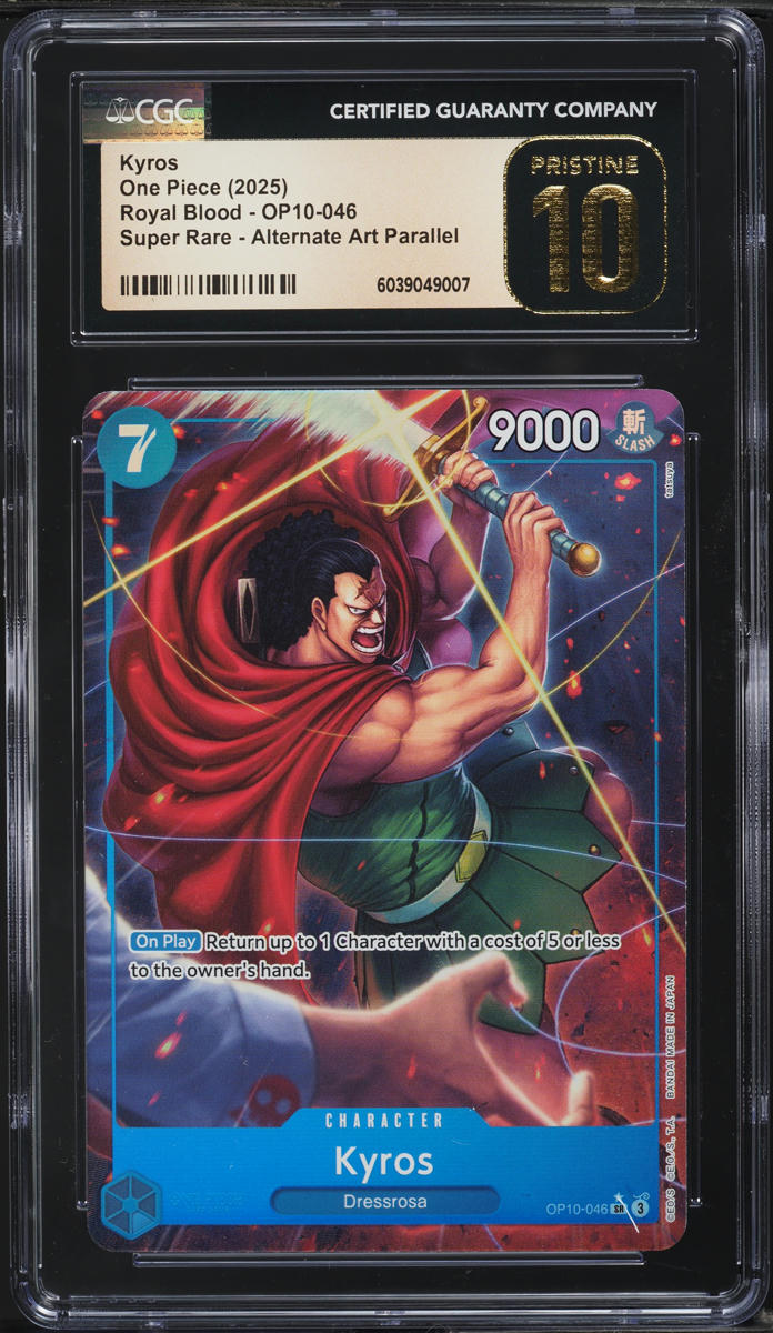 2025 One Piece Royal Blood Alternate Art Parallel Kyros #OP10-046 CGC ...