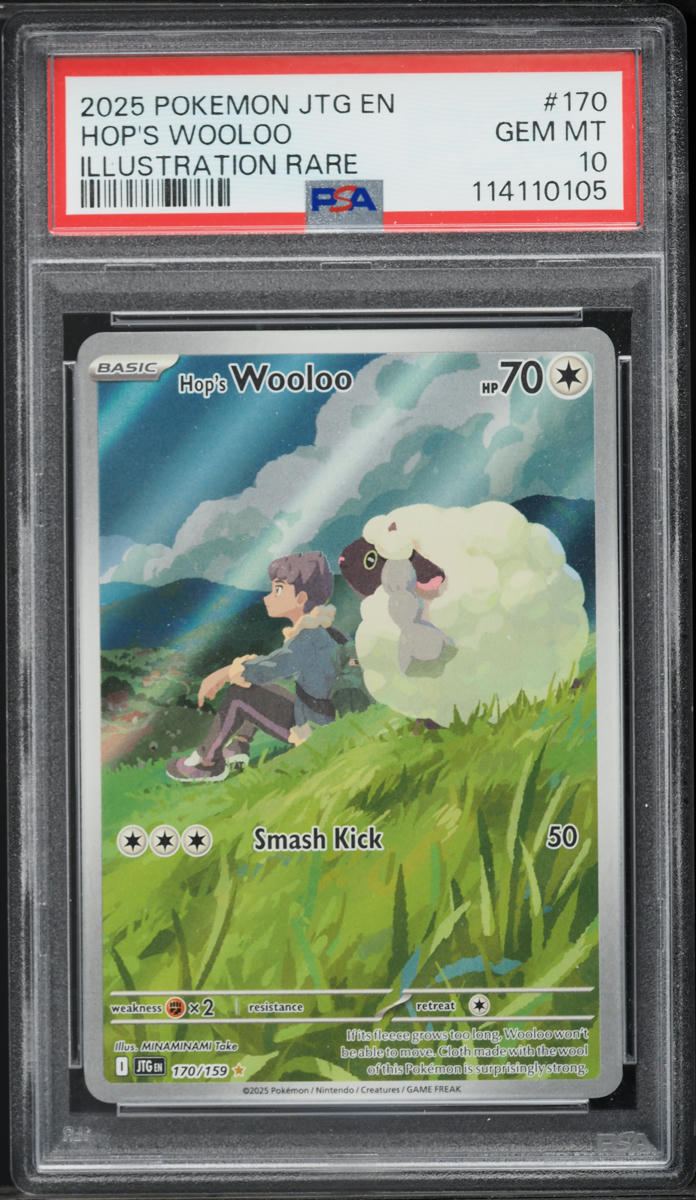 2025 Pokemon Scarlet & Violet Journey Together IR Hop's Wooloo #170 PSA ...