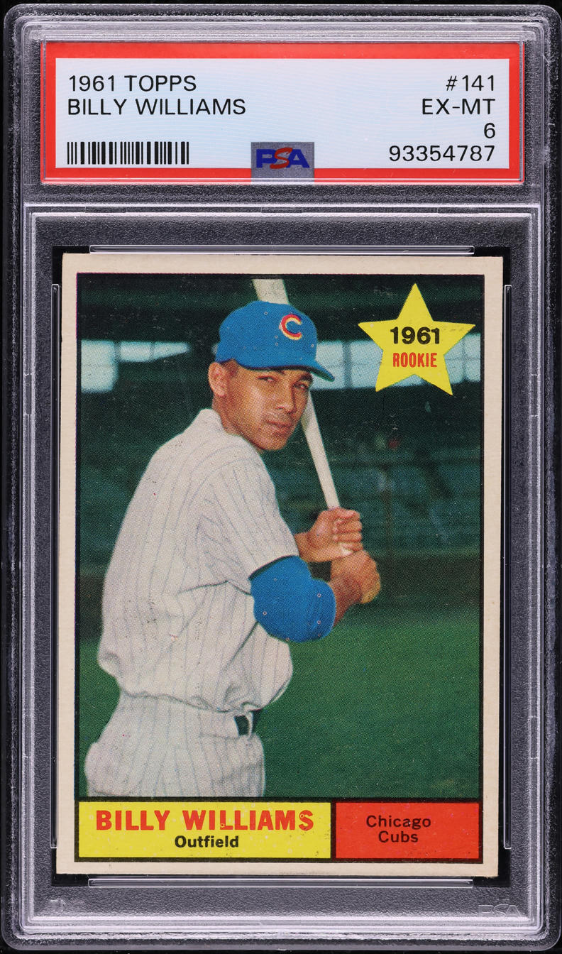 1961 Topps Billy Williams ROOKIE #141 PSA 6 EXMT on Fanatics Collect