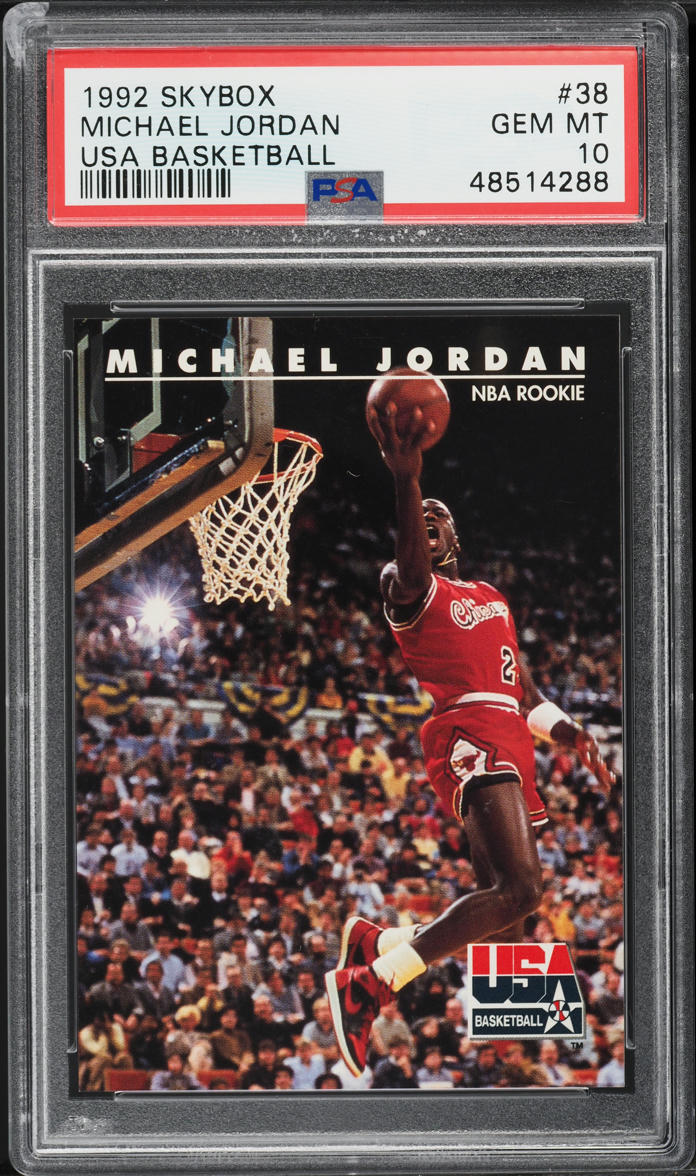 1992 Skybox USA Basketball Michael Jordan #38 PSA 10 GEM MINT on ...