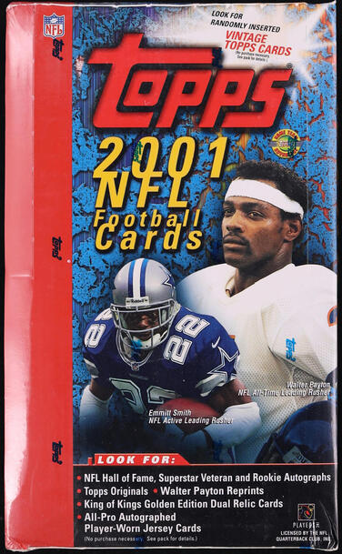 2001 Topps Football Sealed HTA Hobby Box, 36ct Packs on Fanatics Collect