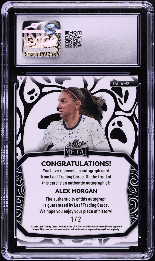 2024 Leaf Metal Halloween Exclusive Prismatic Ghosts Alex Morgan AUTO 1 ...