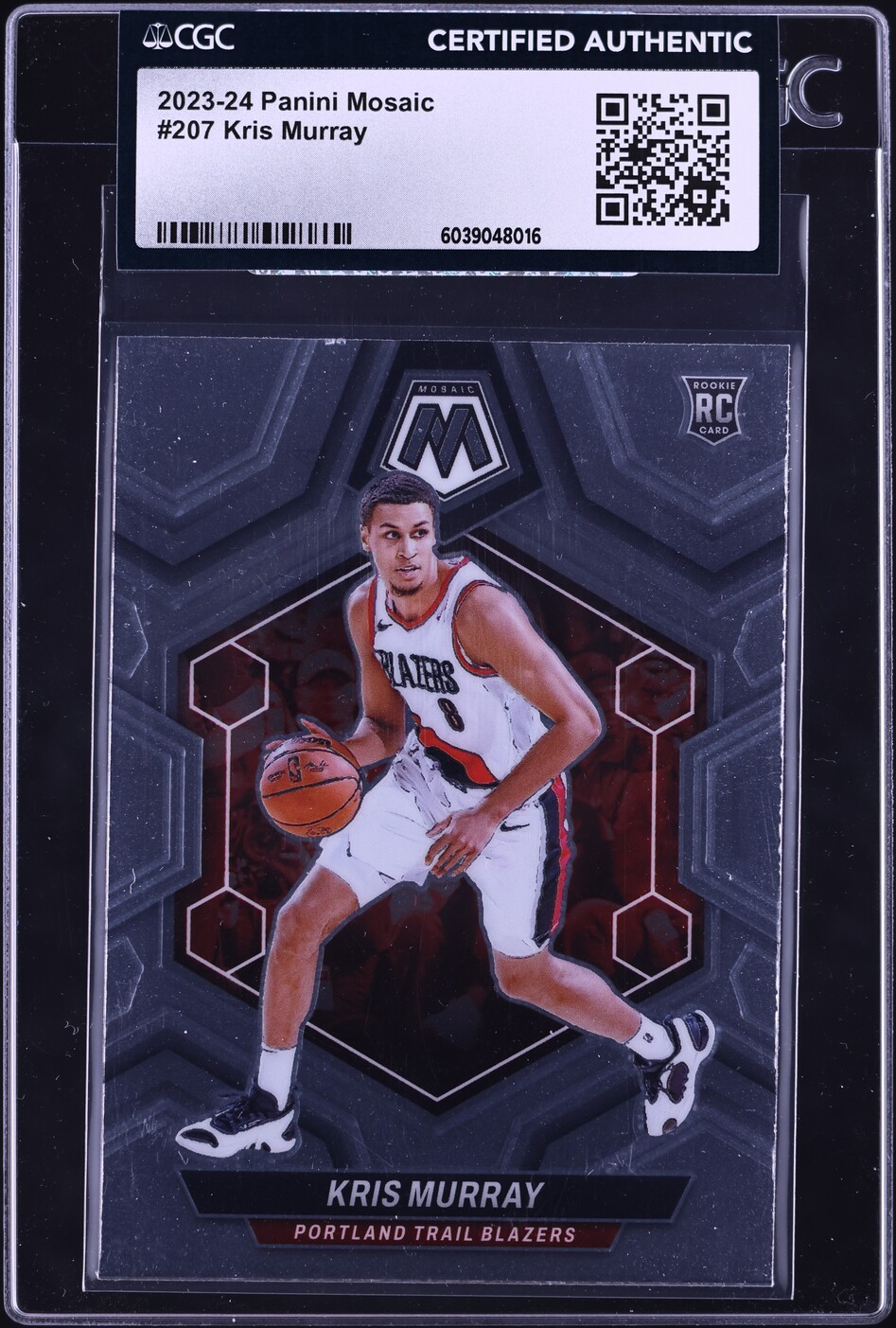 2023 Panini Mosaic Kris Murray ROOKIE #207 CGC AUTH on Fanatics Collect