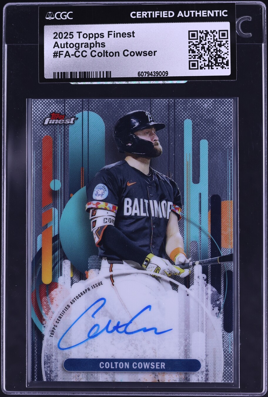 2025 Finest Colton Cowser AUTO #FA-CC CGC AUTH on Fanatics Collect