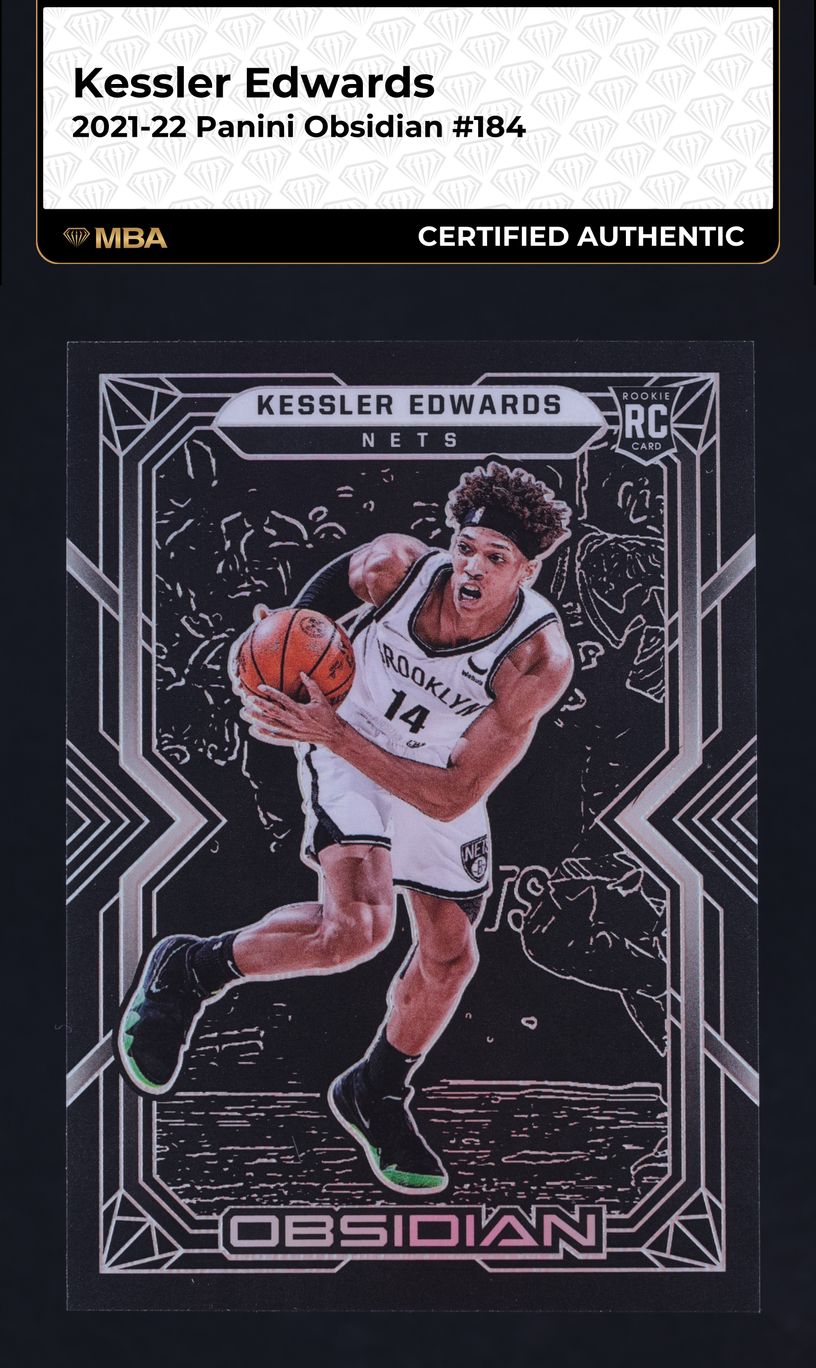 2021 Panini Obsidian Kessler Edwards ROOKIE #184 MBA AUTH on Fanatics ...