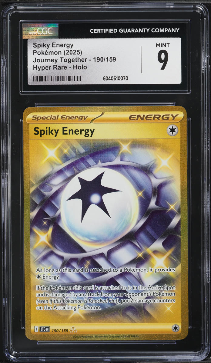 2025 Pokemon SV Together Full Art Spiky Energy #190 CGC 9 MINT on ...