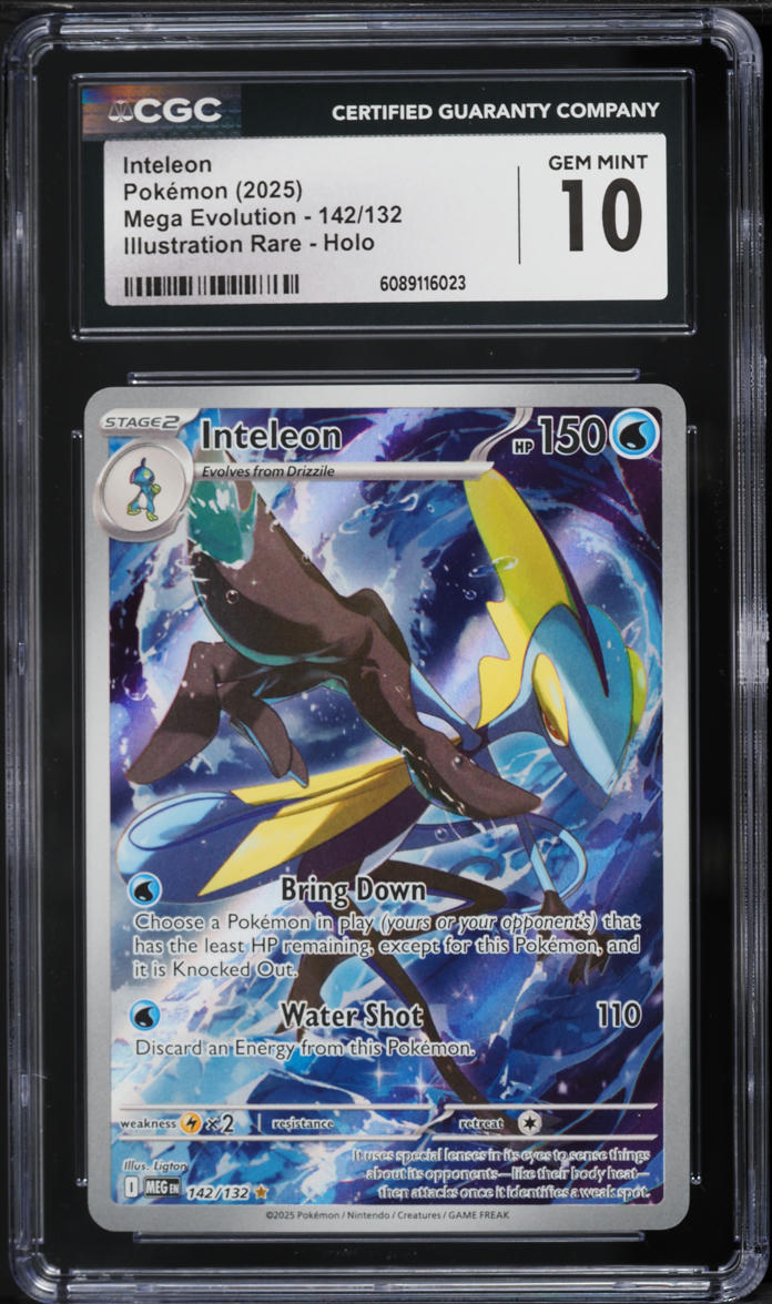 2025 Pokemon Mega Evolution IR Inteleon #142 CGC 10 GEM MINT on ...