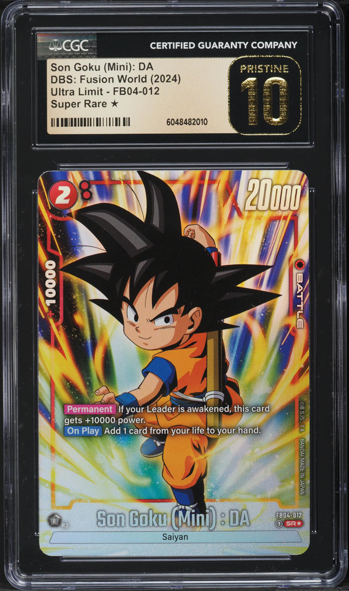 2024 Dragon Ball Super Fusion World Ultra Limit Goku Mini DA CGC 10 PRISTINE on Fanatics Collect