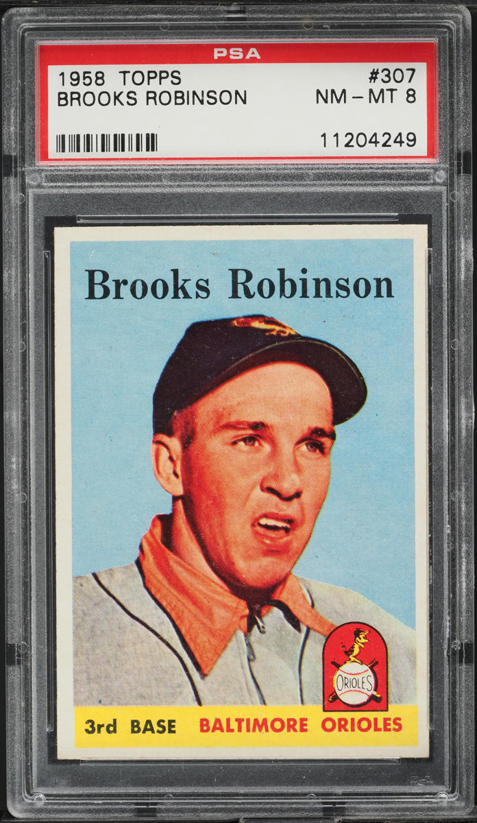 1958 Topps Brooks Robinson #307 PSA 8 NM-MT on Fanatics Collect