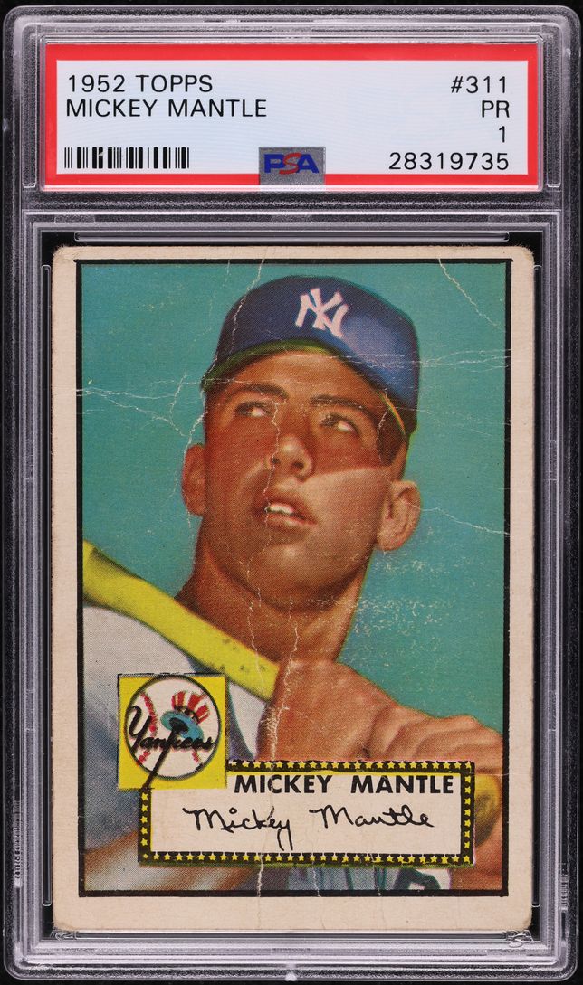 1952 Topps Mickey Mantle #311 PSA 1 PR on Fanatics Collect