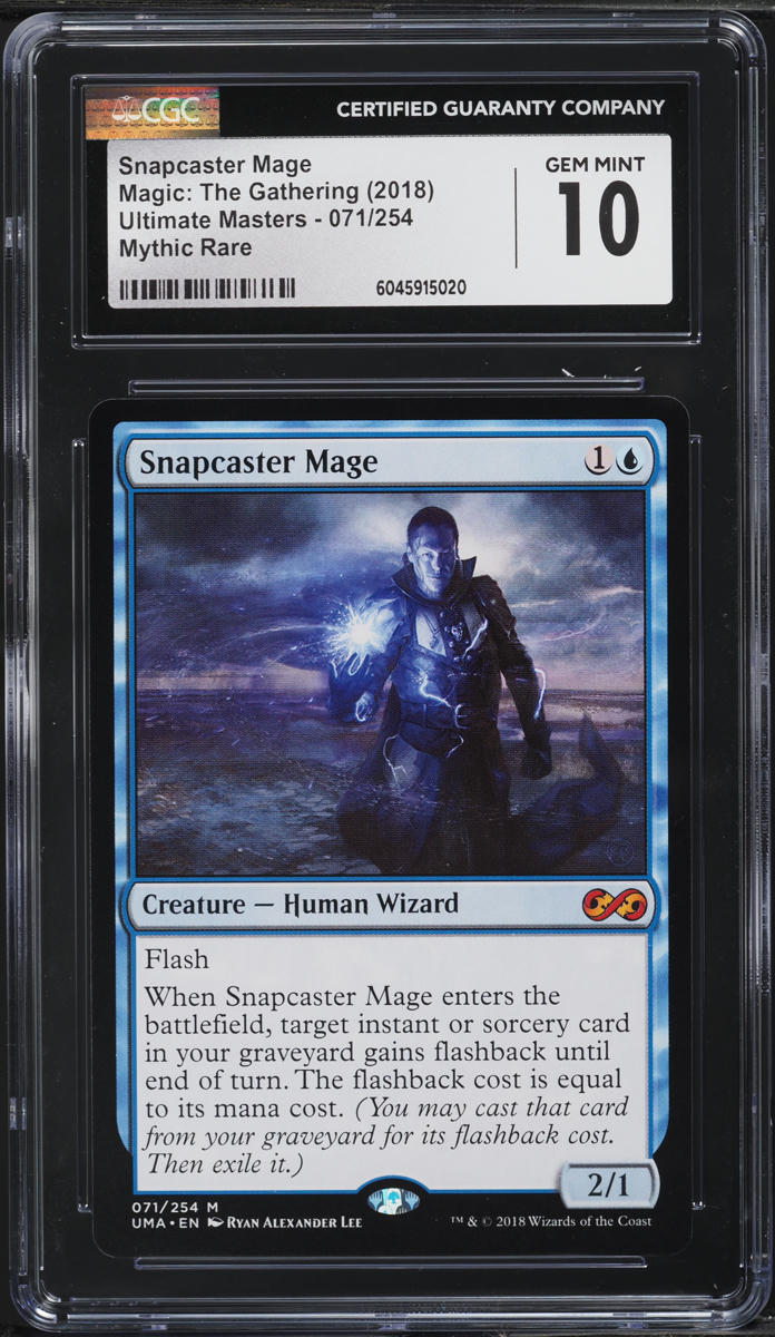 2018 Magic The Gathering MTG Ultimate Masters Snapcaster Mage #071 CGC ...