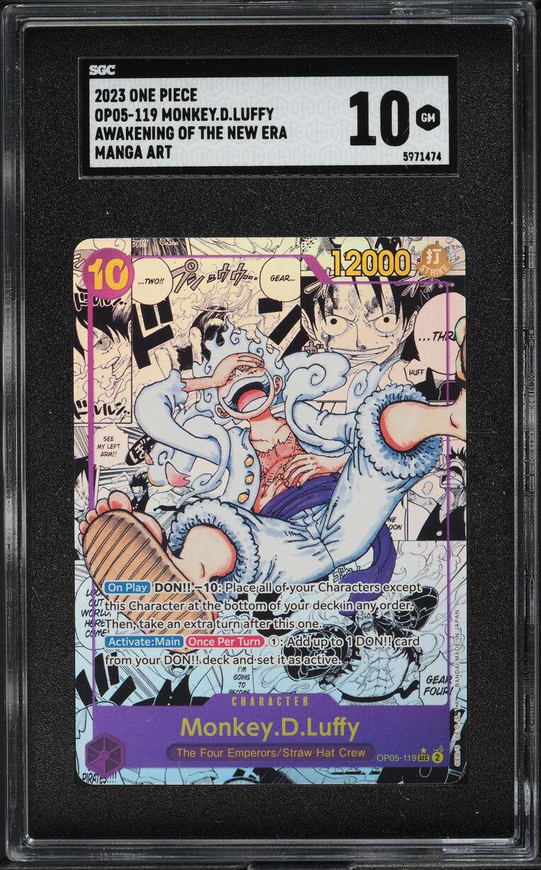 2023 One Piece Awakening Of New Era Manga Art Monkey D. Luffy #OP05-119 ...