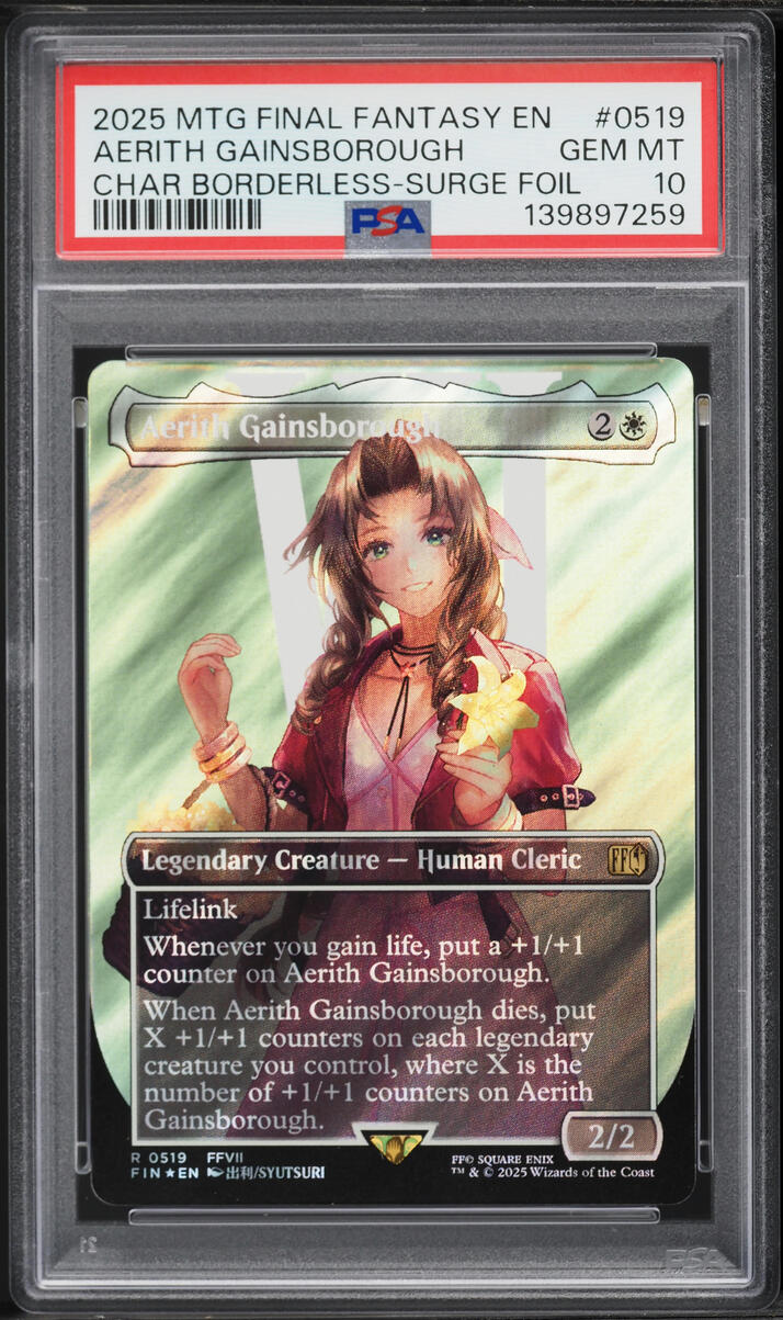 2025 Magic The Gathering MTG Final Fantasy Borderless Surge Foil Aerith ...