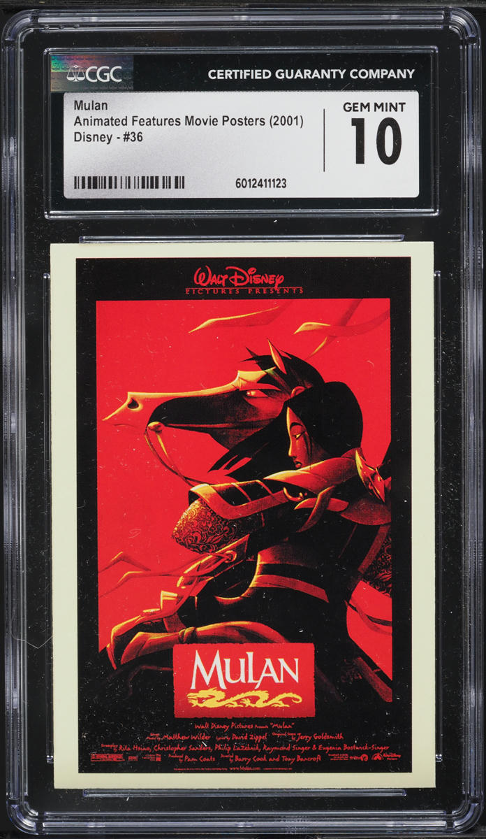 2001 Disney Animated Features Movie Posters Mulan #36 CGC 10 GEM MINT ...