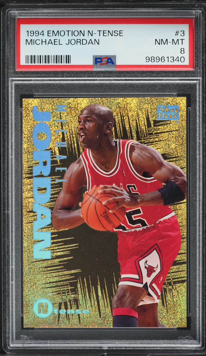 1994 Skybox Emotion N-Tense Michael Jordan #3 PSA 8 NM-MT on Fanatics ...