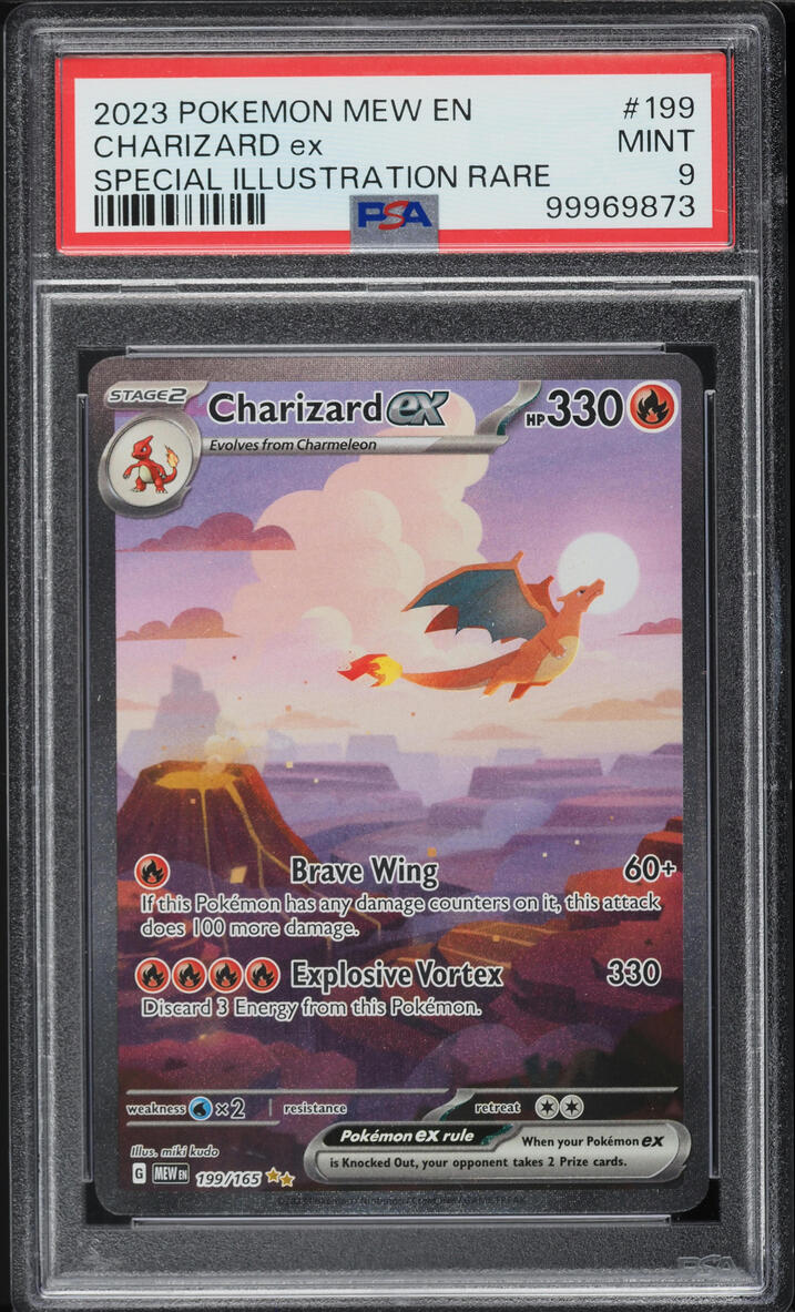 2023 Pokemon SV 151 Special Illustration Rare Charizard ex #199 PSA 9 ...