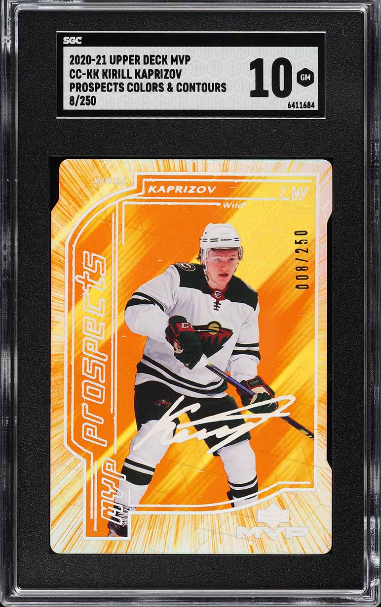 2020 Upper Deck MVP Prospects Colors Kirill Kaprizov ROOKIE /250 #CC-KK ...