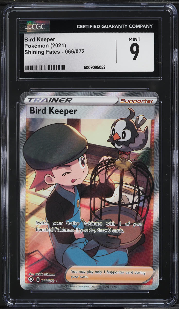 2021 Pokemon SWSH Shining Fates Full Art Bird Keeper #66 CGC 9 MINT on ...