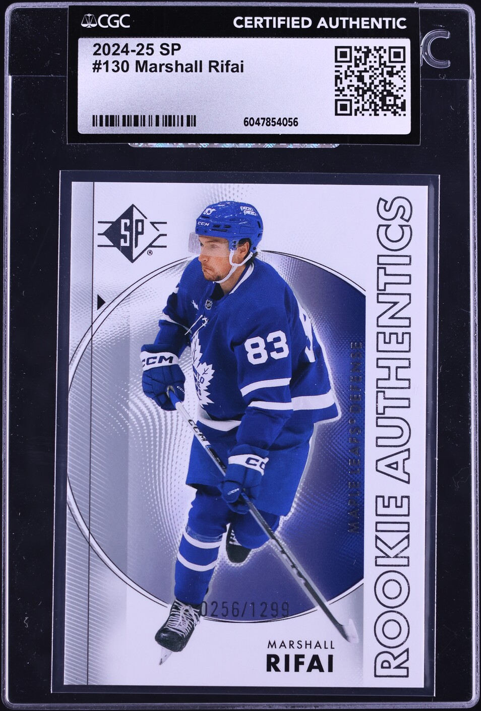 2024 SP Hockey Marshall Rifai ROOKIE /1299 #130 CGC AUTH on Fanatics ...