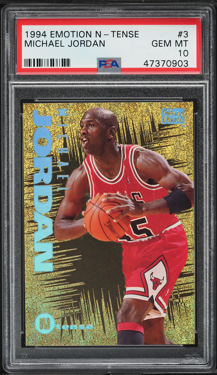 1994 Emotion N-Tense Michael Jordan #3 PSA 10 GEM MINT on Fanatics Collect