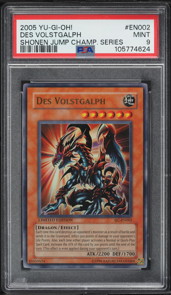 2005 Yu-Gi-Oh! Shonen Jump Championship Des Volstgalph #SJC-EN002 PSA 9 ...