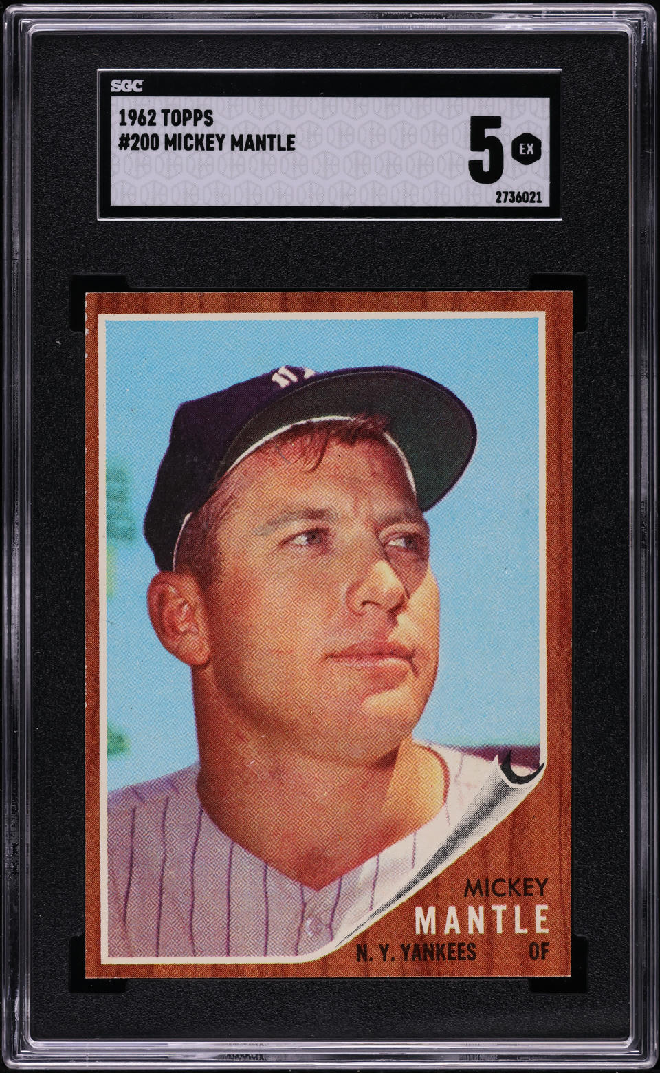 1962 Topps Mickey Mantle #200 SGC 5 EX on Fanatics Collect