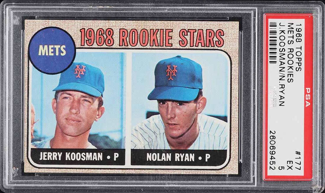 1968 Topps Nolan Ryan ROOKIE #177 PSA 5 EX on Fanatics Collect