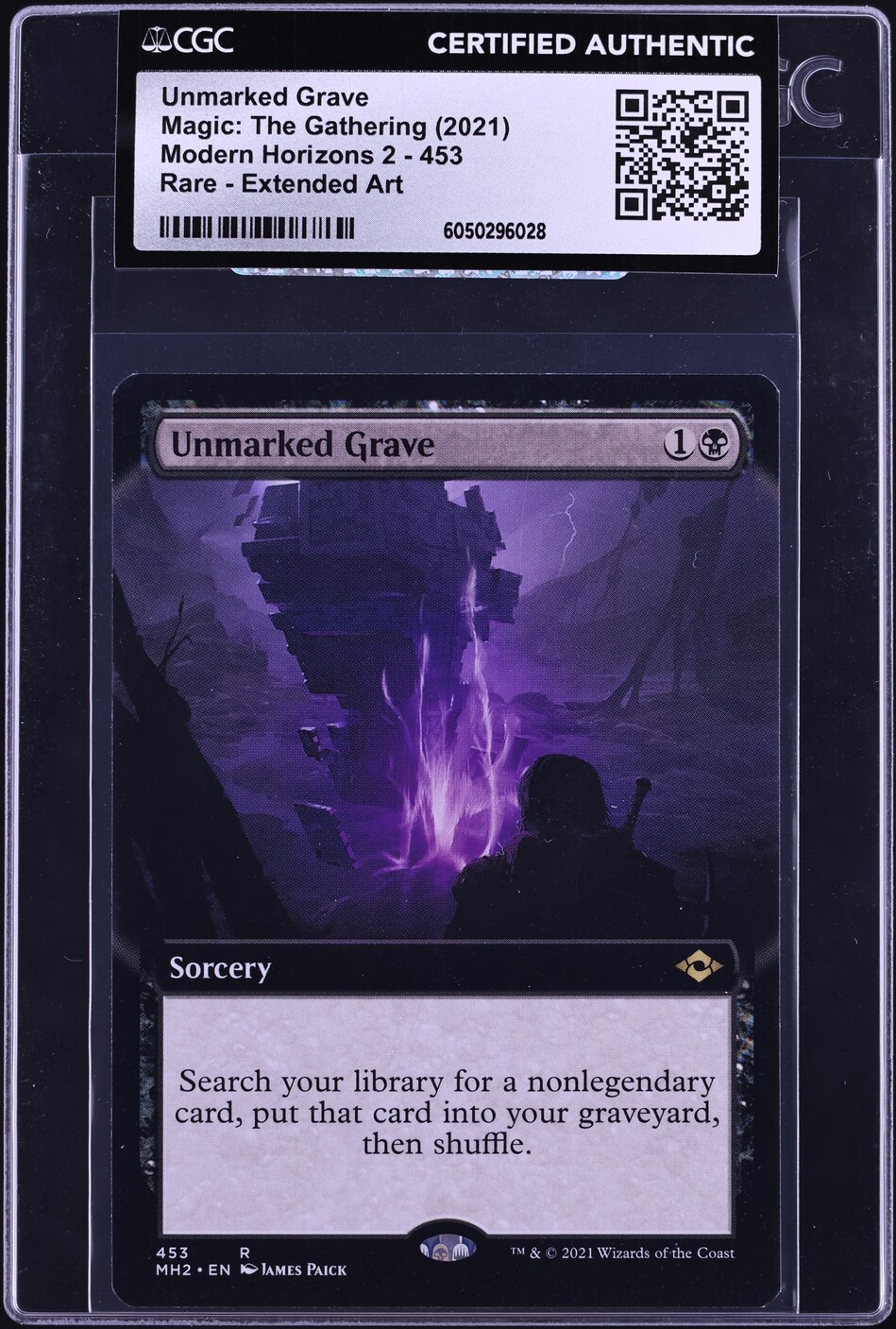 2021 Magic The Gathering Modern Horizons 2 Extended Art Unmarked Grave ...