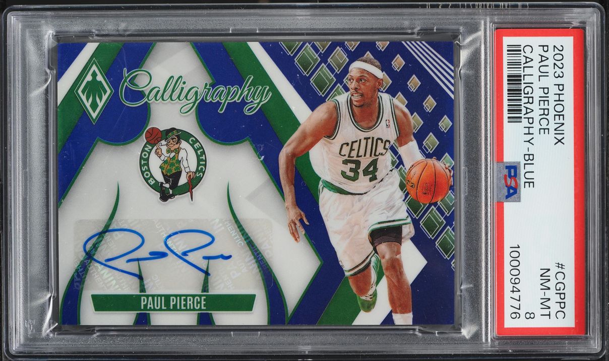 2023 Panini Phoenix Calligraphy Blue Paul Pierce AUTO /25 #CGPPC PSA 8 ...