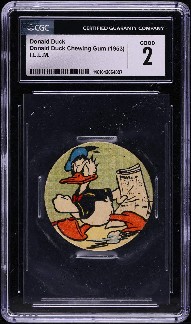 1953 Disney Donald Duck Chewing Gum Donald Duck CGC 2 GD on Fanatics ...
