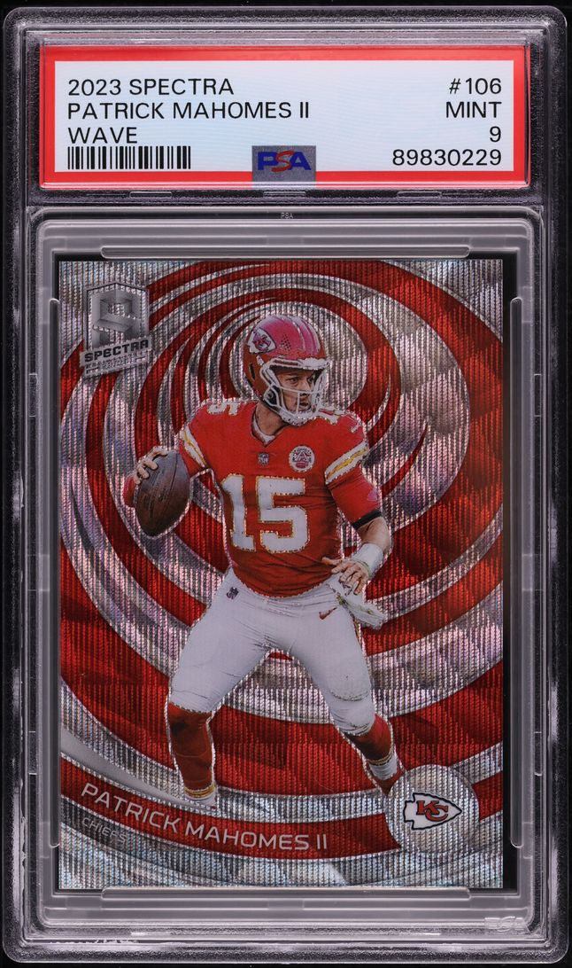 2023 Panini Spectra Wave Patrick Mahomes II 1/11 #106 PSA 9 MINT on ...