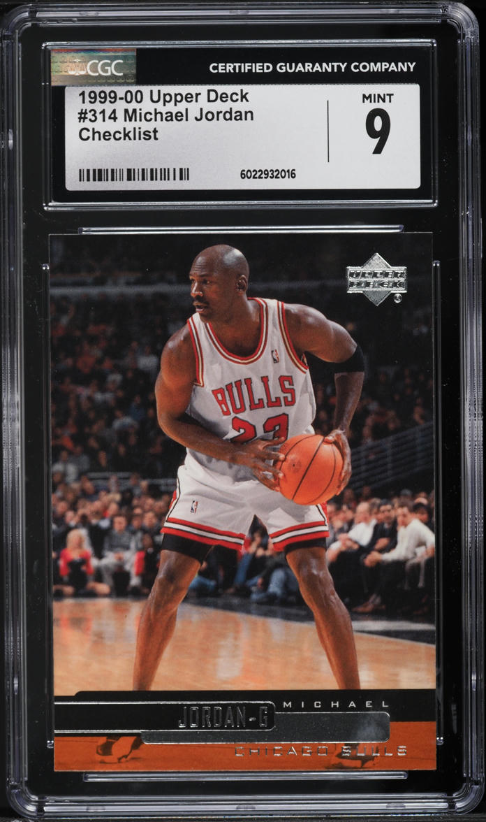 1999 Upper Deck Checklist Michael Jordan #314 CGC 9 MINT on Fanatics ...