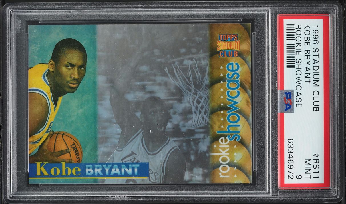 1996 Stadium Club Showcase Kobe Bryant ROOKIE #RS11 PSA 9 MINT on ...
