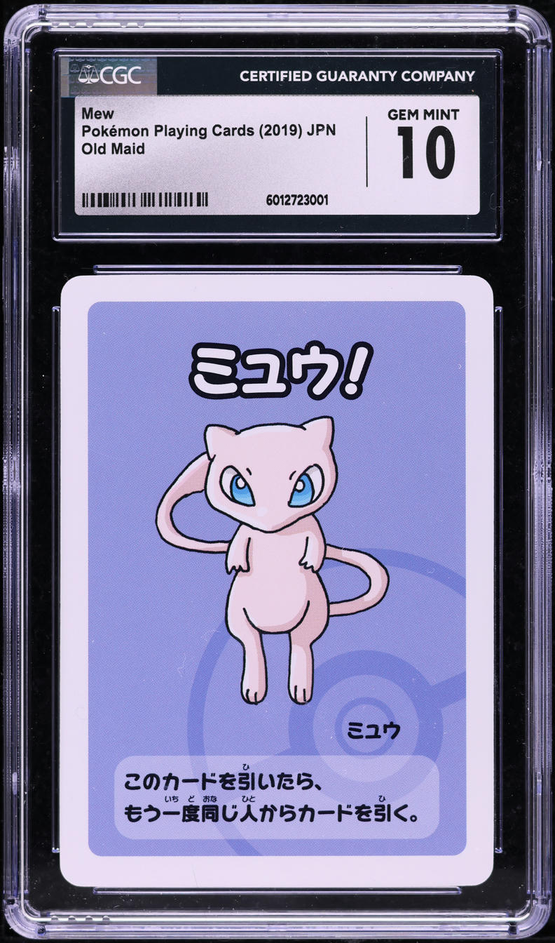 2019 Pokemon Japanese Playing Cards Old Maid Mew CGC 10 GEM MINT on ...