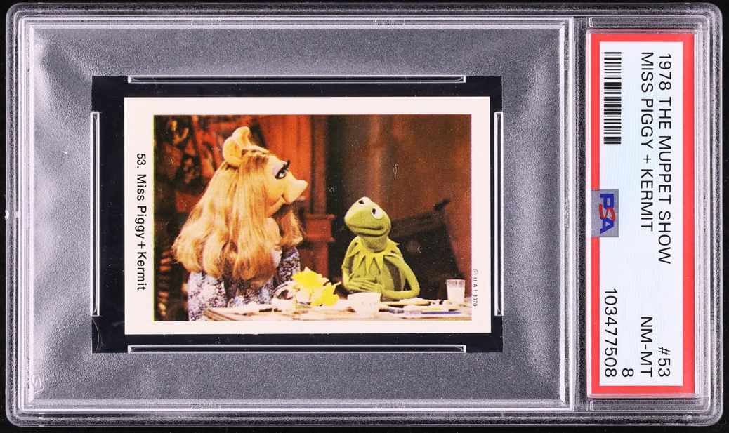 1978 The Muppet Show Miss Piggy + Kermit #53 PSA 8 NM-MT on Fanatics ...
