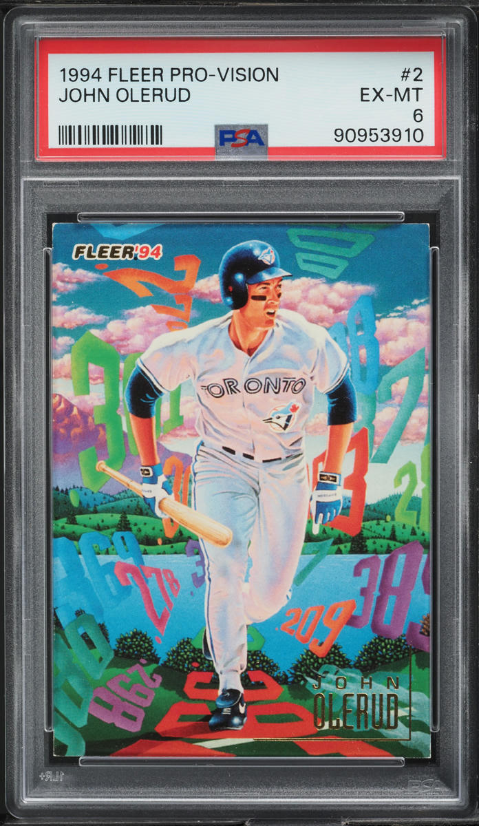 1994 Fleer Pro-Vision John Olerud #2 PSA 6 EXMT on Fanatics Collect