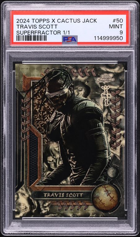 2024 Topps Chrome Cosmic X Cactus Jack Superfractor Travis Scott 1/1 ...