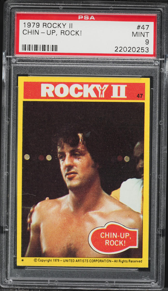1979 Topps Rocky II Chin-Up, Rock! #47 PSA 9 MINT on Fanatics Collect
