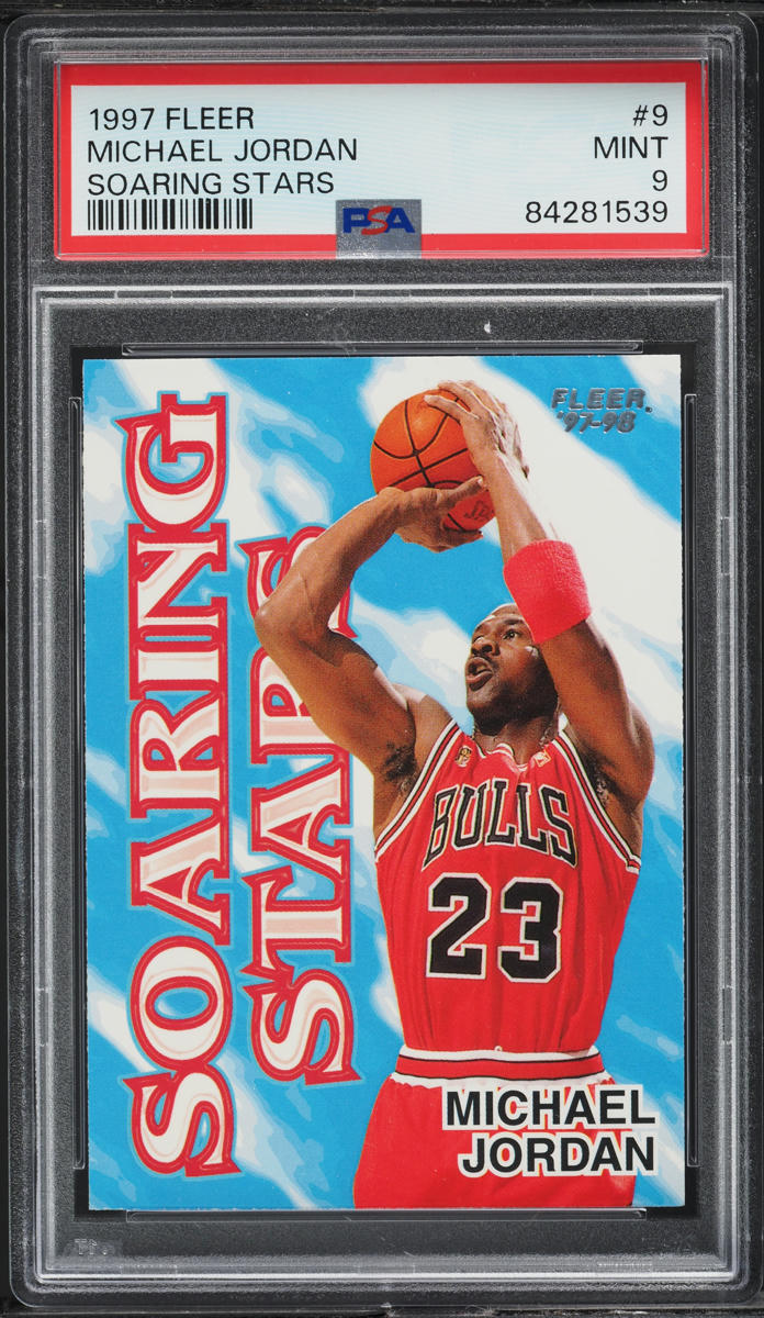 1997 Fleer Soaring Stars Michael Jordan #9 PSA 9 MINT on Fanatics Collect