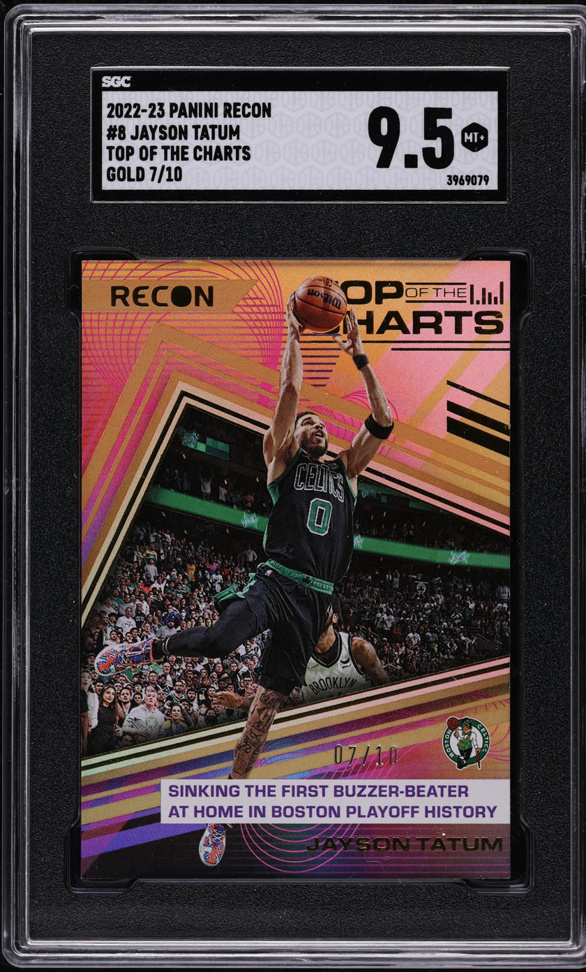 2022 Panini Recon Top Of The Charts Gold Jayson Tatum /10 #8 SGC 9.5 ...