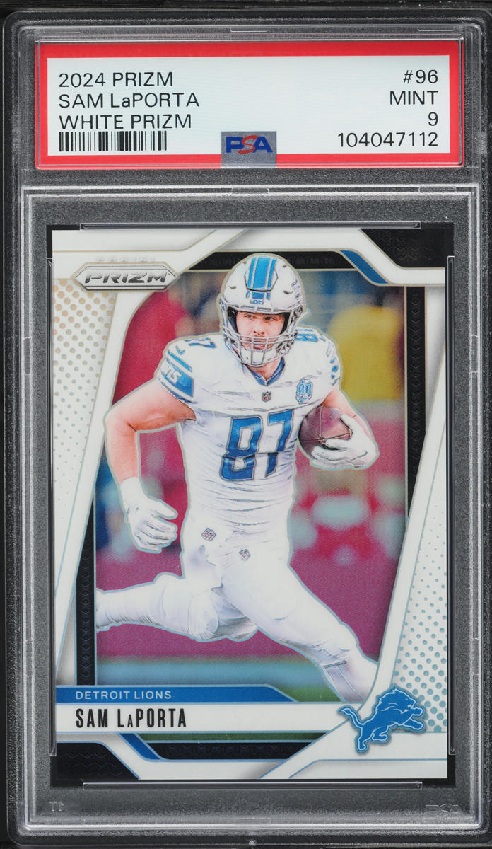 2024 Panini Prizm White Sam LaPorta /35 #96 PSA 9 MINT on Fanatics Collect