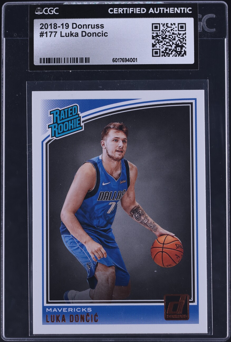 2018 Donruss Luka Doncic ROOKIE #177 CGC AUTH on Fanatics Collect